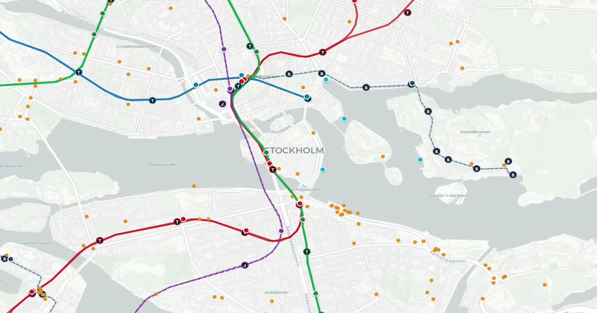 SL Live Map — Stockholm